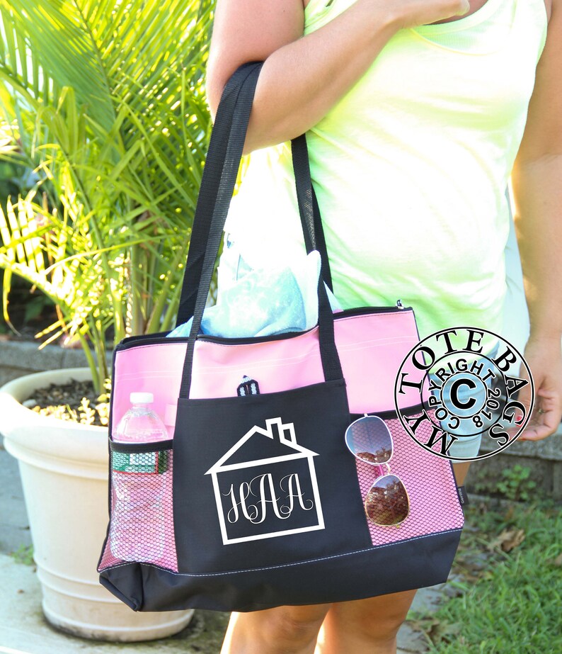 Real Estate Bag With Monogram, Real Estate Tote Bag, Heavy Tote Bag ...