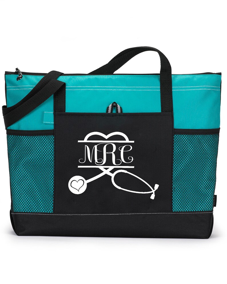 Personalized Bag, Nurse Stethoscope Heart Bag Personalized With ...
