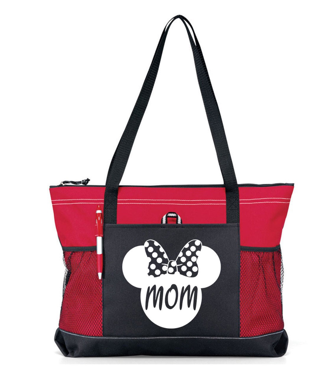 Minnie Mouse. MOM Bag Heavy tote bag zippered main | Etsy