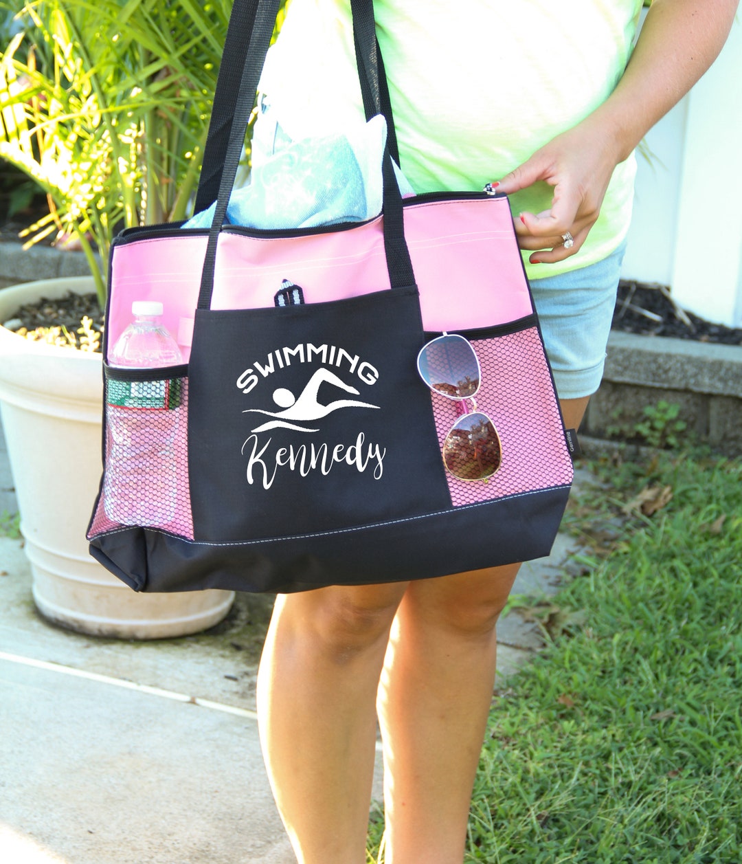 Swimming Tote Bag, Swimming Tote, Swimming Bag, Swimming Canvas Heavy ...