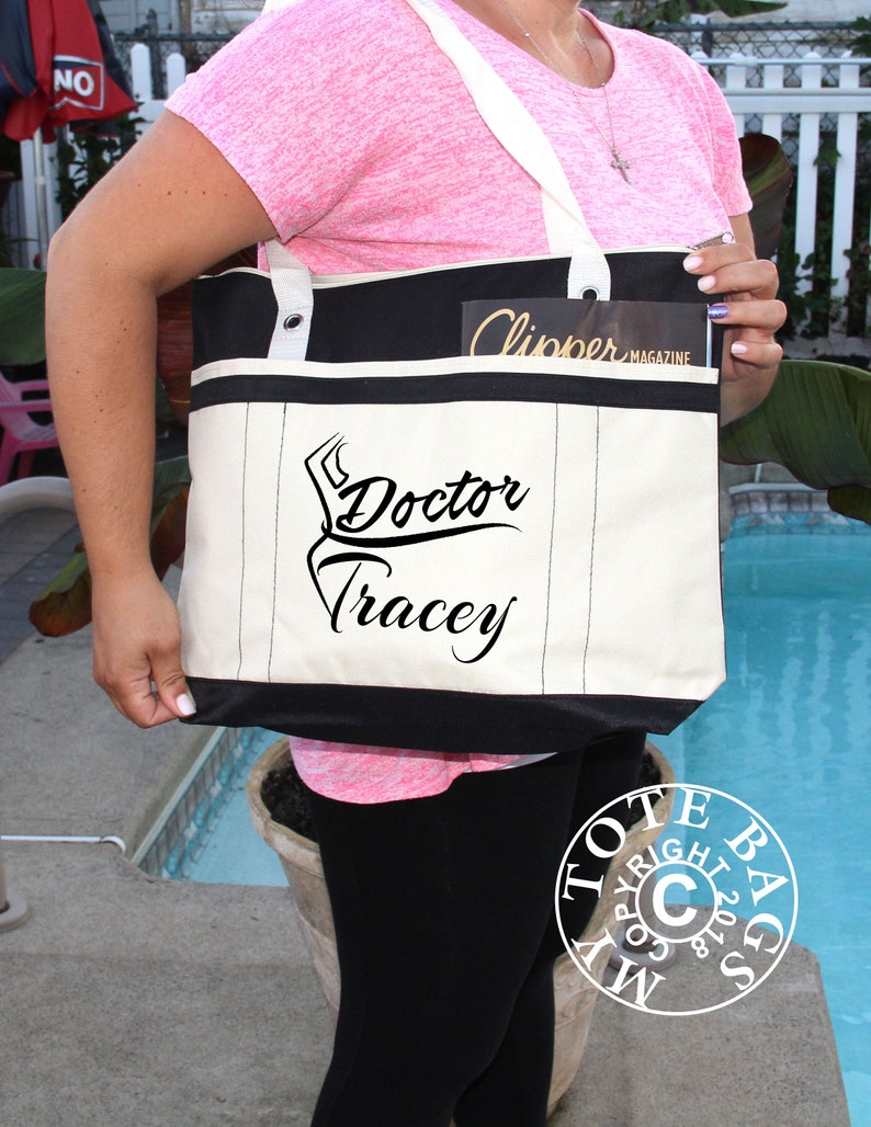 Doctor Tote Bag Personalized With Name Heavy Tote Bag - Etsy