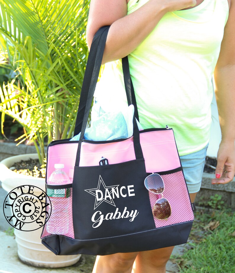 Dance Recital, Personalized Bag With Name, Ballet Tote Bag, Ballerina ...