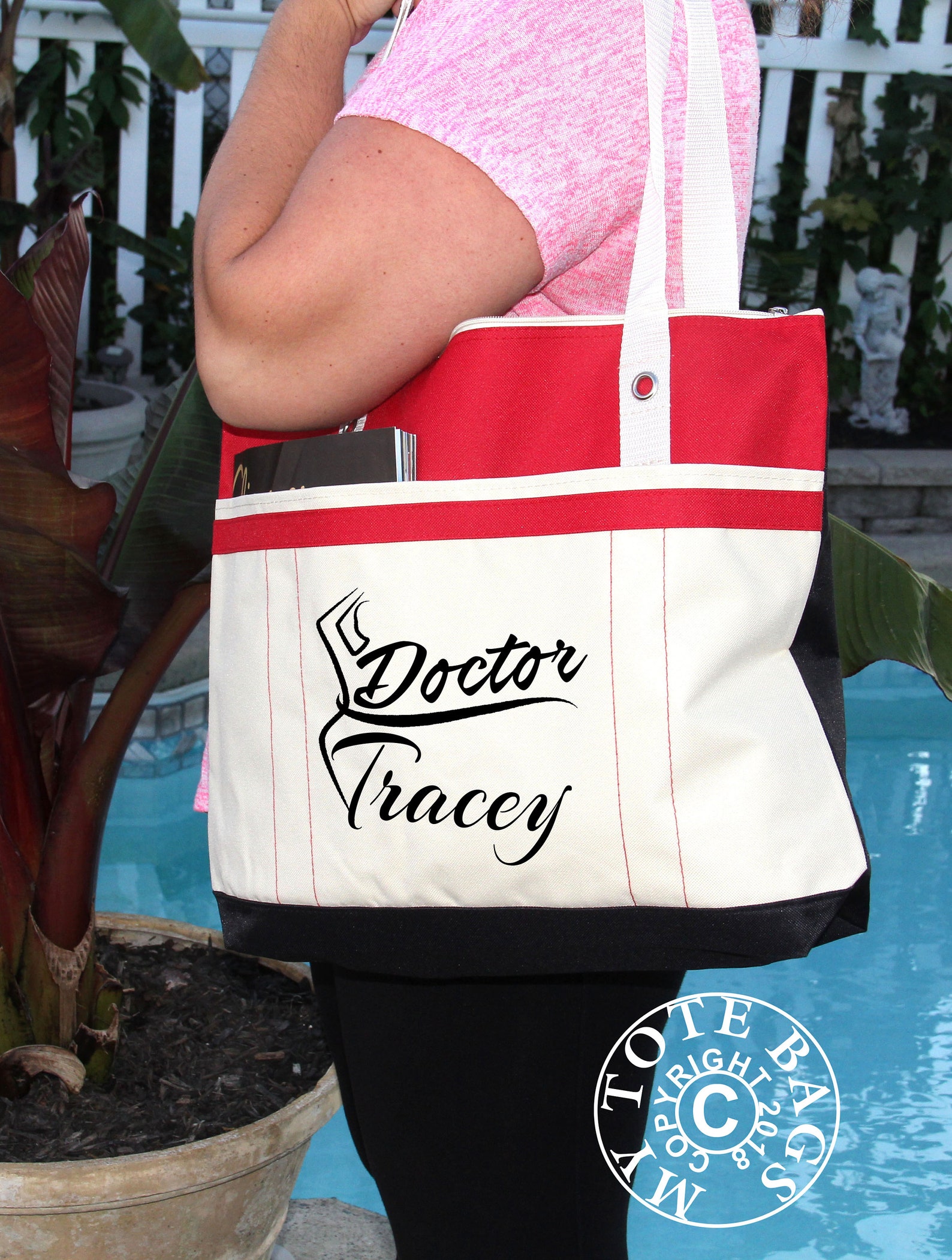 Doctor Tote Bag Personalized With Name Heavy Tote Bag - Etsy