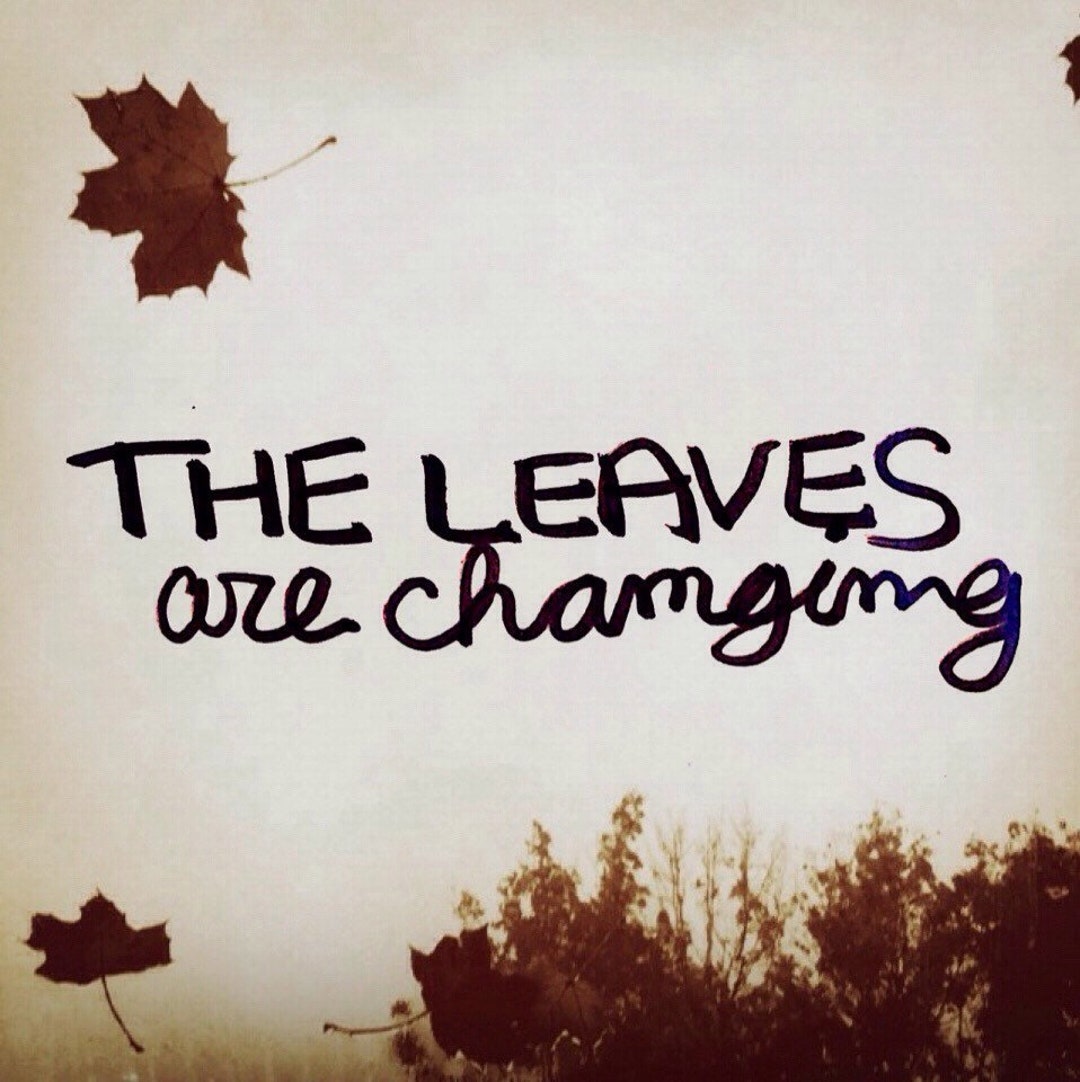 The Leaves Are Changing Original Photo Quote Print - Etsy