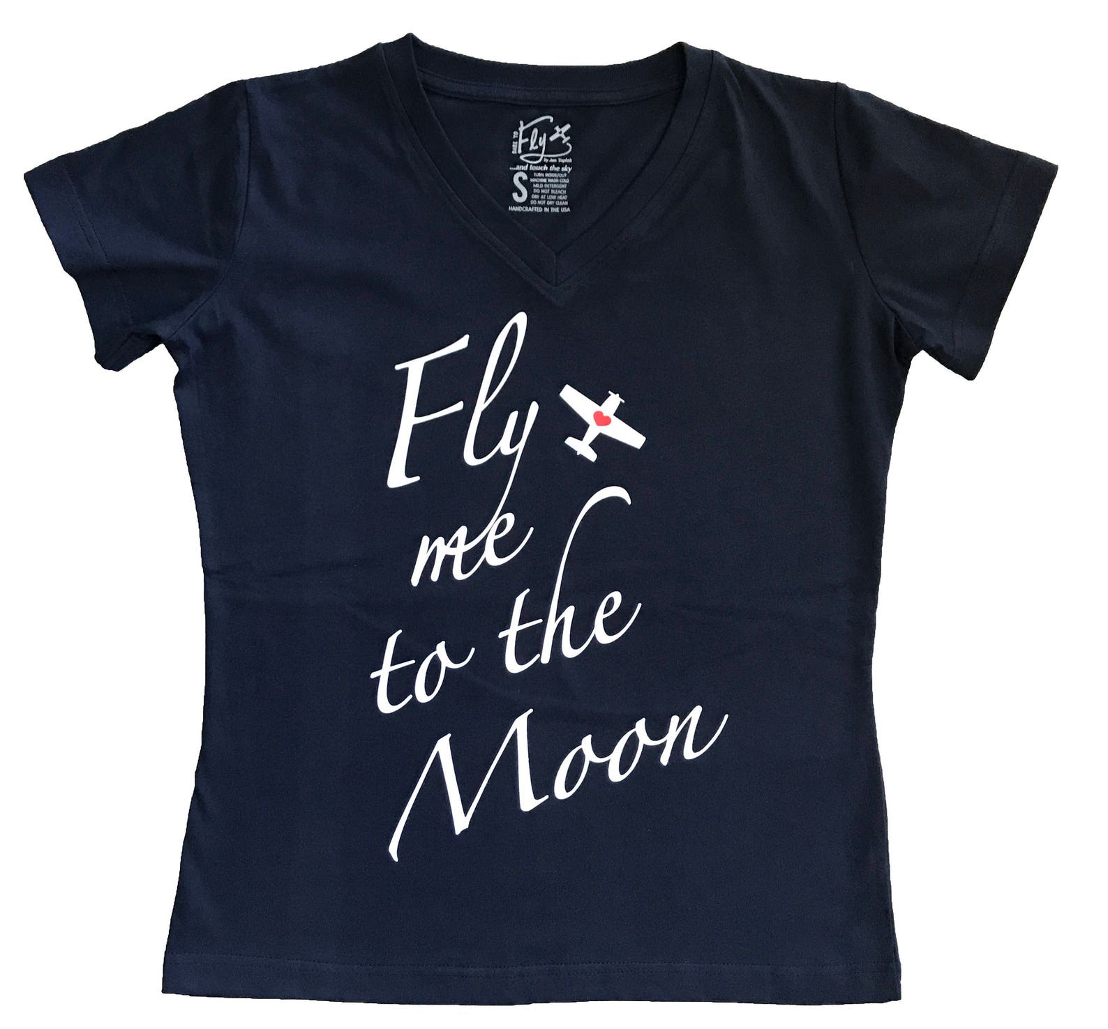 Dare to Fly Fashion Fly Me to the Moon T-shirt Female Pilot T-shirt ...