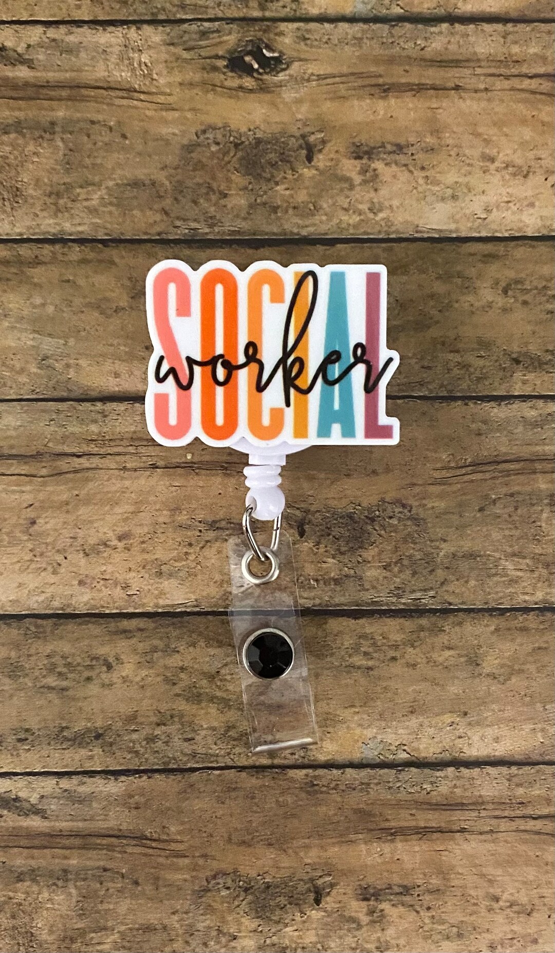 Social Worker Badge Reel - Etsy