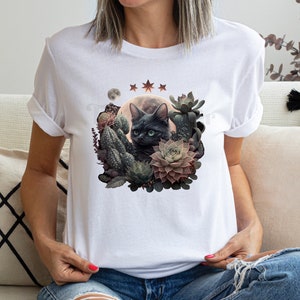 Moon Witchy Clipart, Mystical Moon Style, Celestial Cat, Magical ...