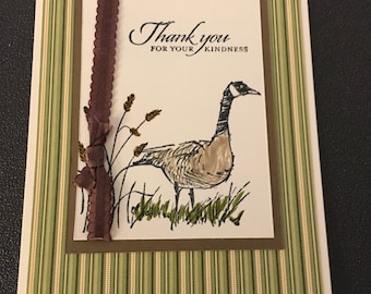 Handmade Thank You Card - Country Woods Thank You - Rustic Barn Wood ...