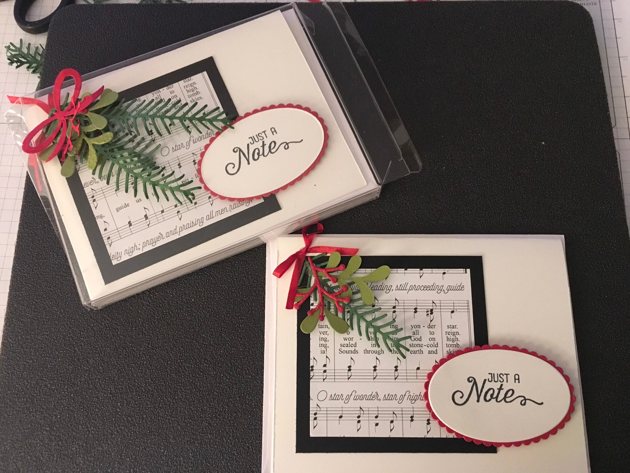 Handmade Stampin up Just a Note Card Set | Etsy