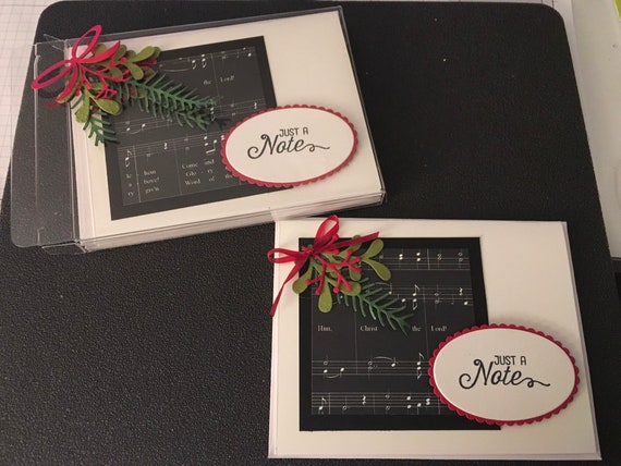 Handmade Stampin up Just a Note Card Set - Etsy