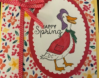 Stampin up Card- Handmade Card-spring Card-blank Card-paper Pumpkin ...