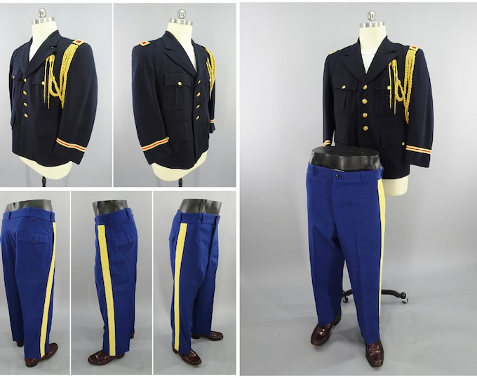 Vintage US Army Officers Dress Blue Uniform Full Colonel Shoulder ...