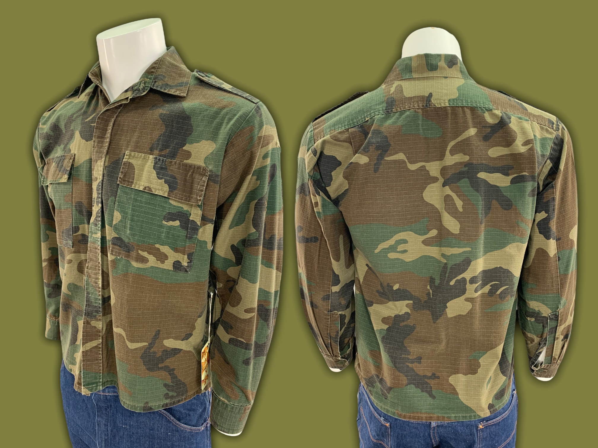 Vintage Camo Jacket Croatian Army M81 Woodland Green | Etsy UK