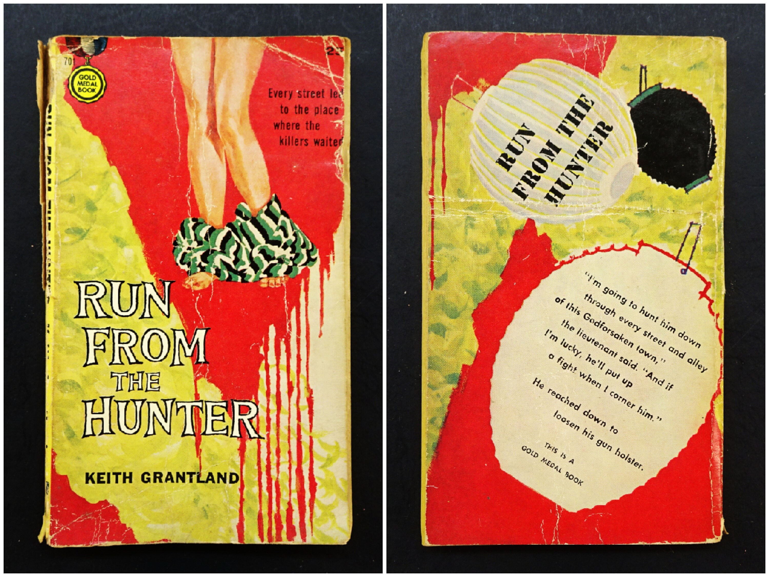 Run From the Hunter by Keith Grantland Gold Medal Book 701 | Etsy