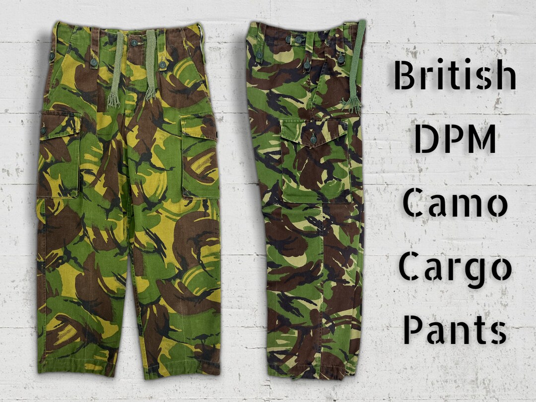 1990s Vintage British DPM Camouflage Trousers, Airsoft Army Surplus ...