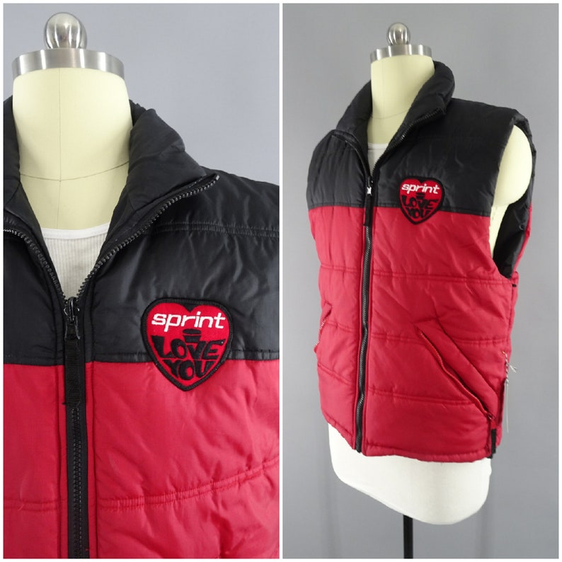 Sprint Snowmobiles Snowmobile Racing Puffer Vest Black and - Etsy