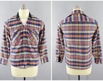 Rainbow Flannel Shirt - Etsy