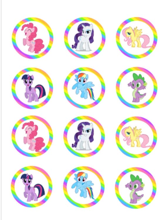 My Little Pony Cupcake Toppers