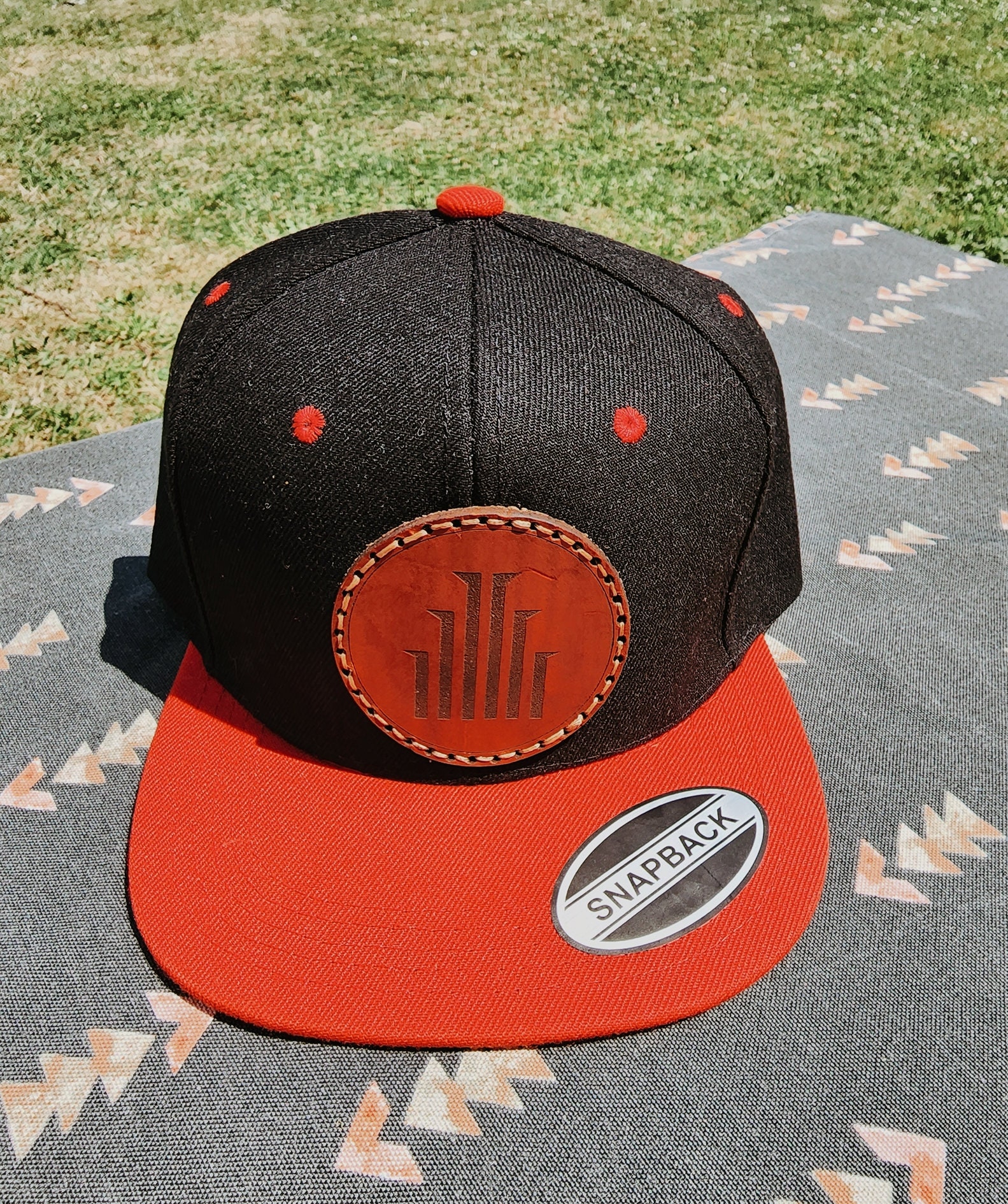 Leather Snapback Hat, Men's Hat, Frog Foot Symbolism - Etsy