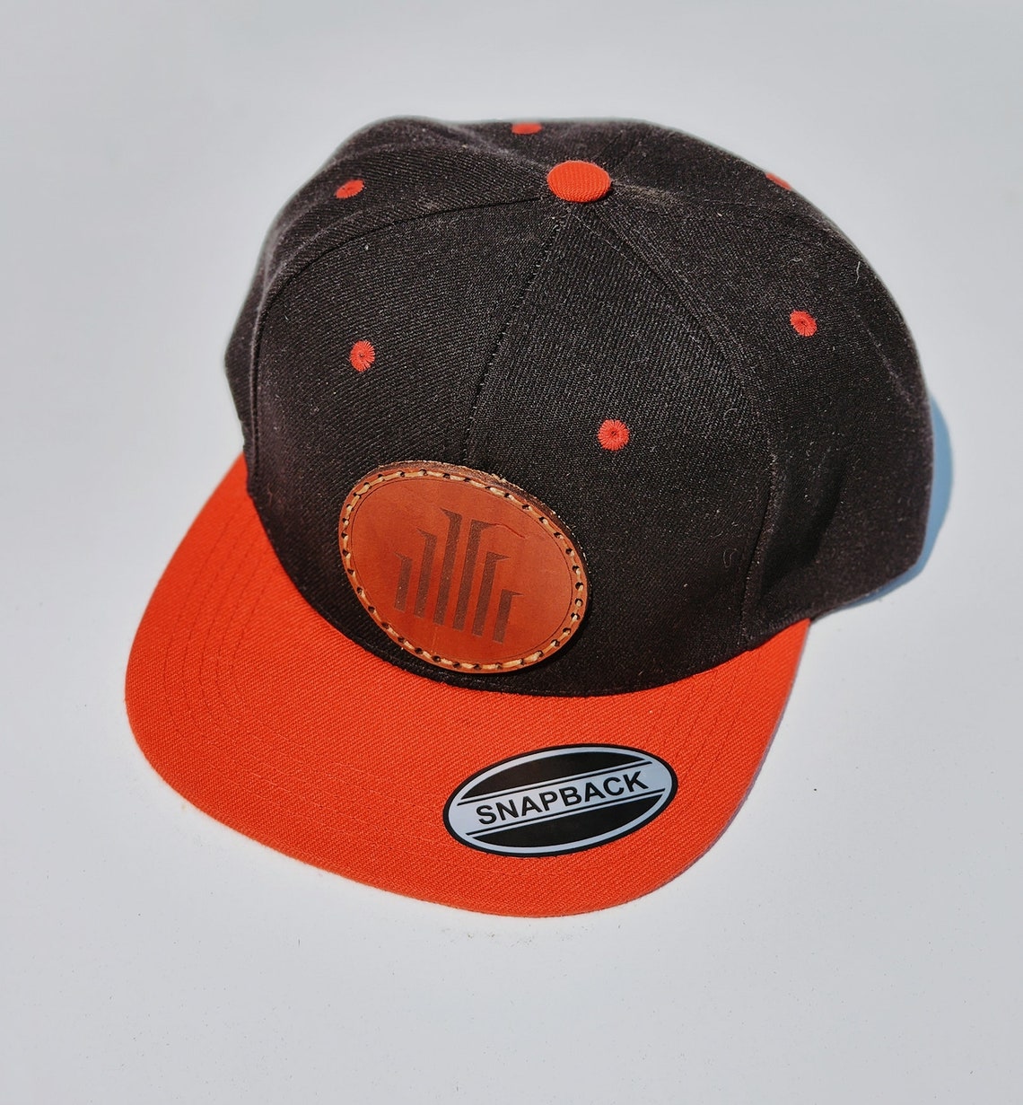 Leather Snapback Hat, Men's Hat, Frog Foot Symbolism - Etsy