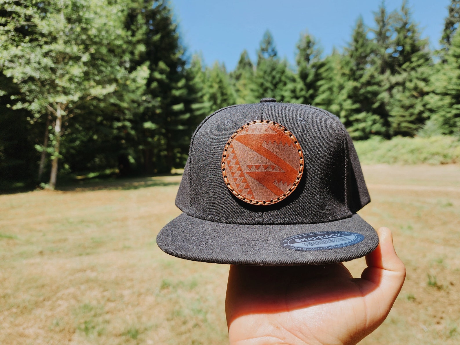 Leather Snapback Hat, Native American, Men's Hat, Genuine Leather - Etsy