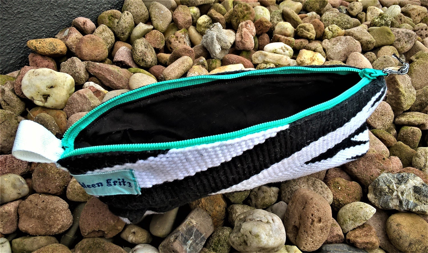 Lined Handwoven Cotton Pencil Case Closed by a Zipper Finger - Etsy UK