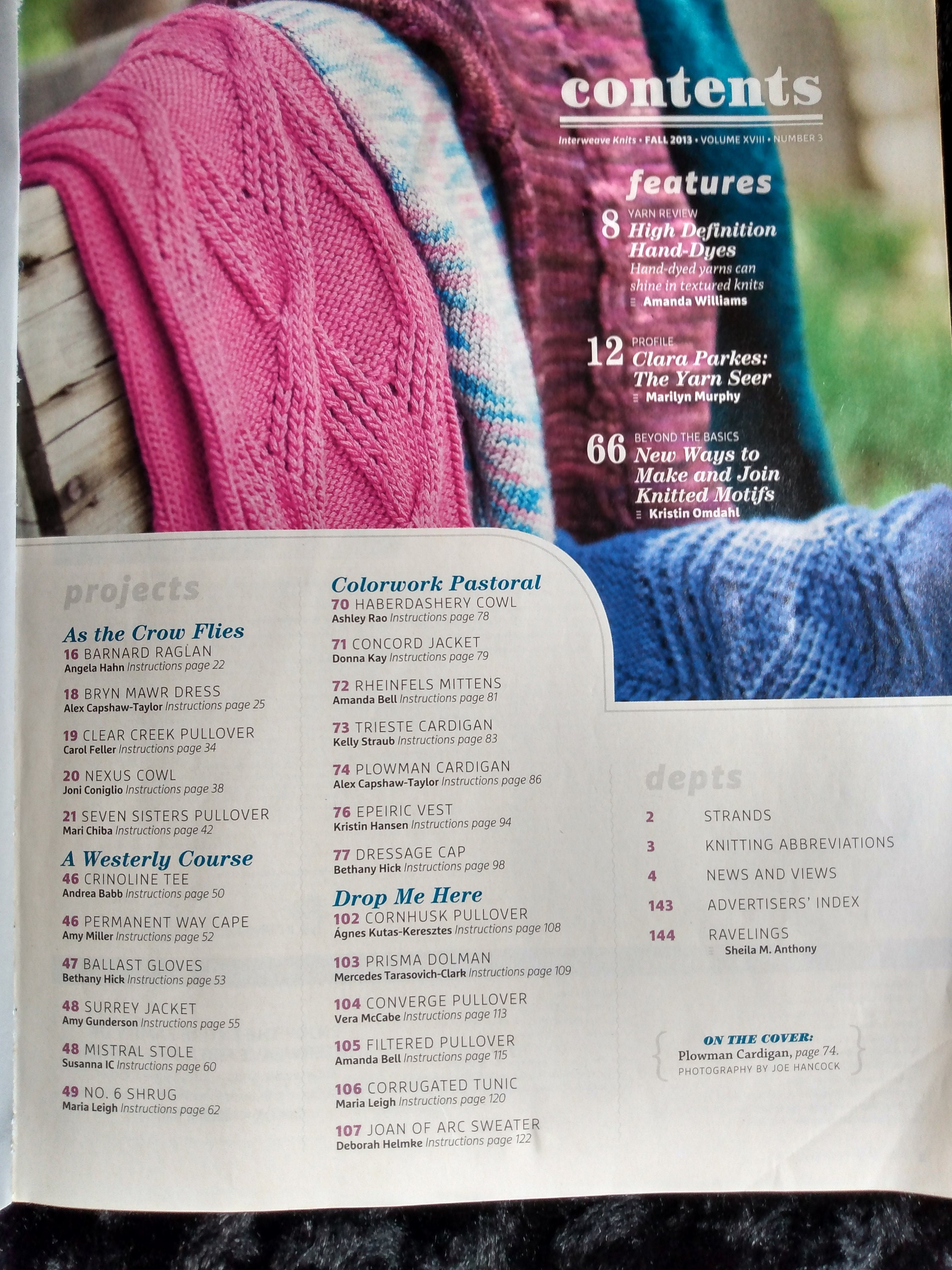 Interweave Knits Magazine Fall 2013, Winter 2017 - Etsy