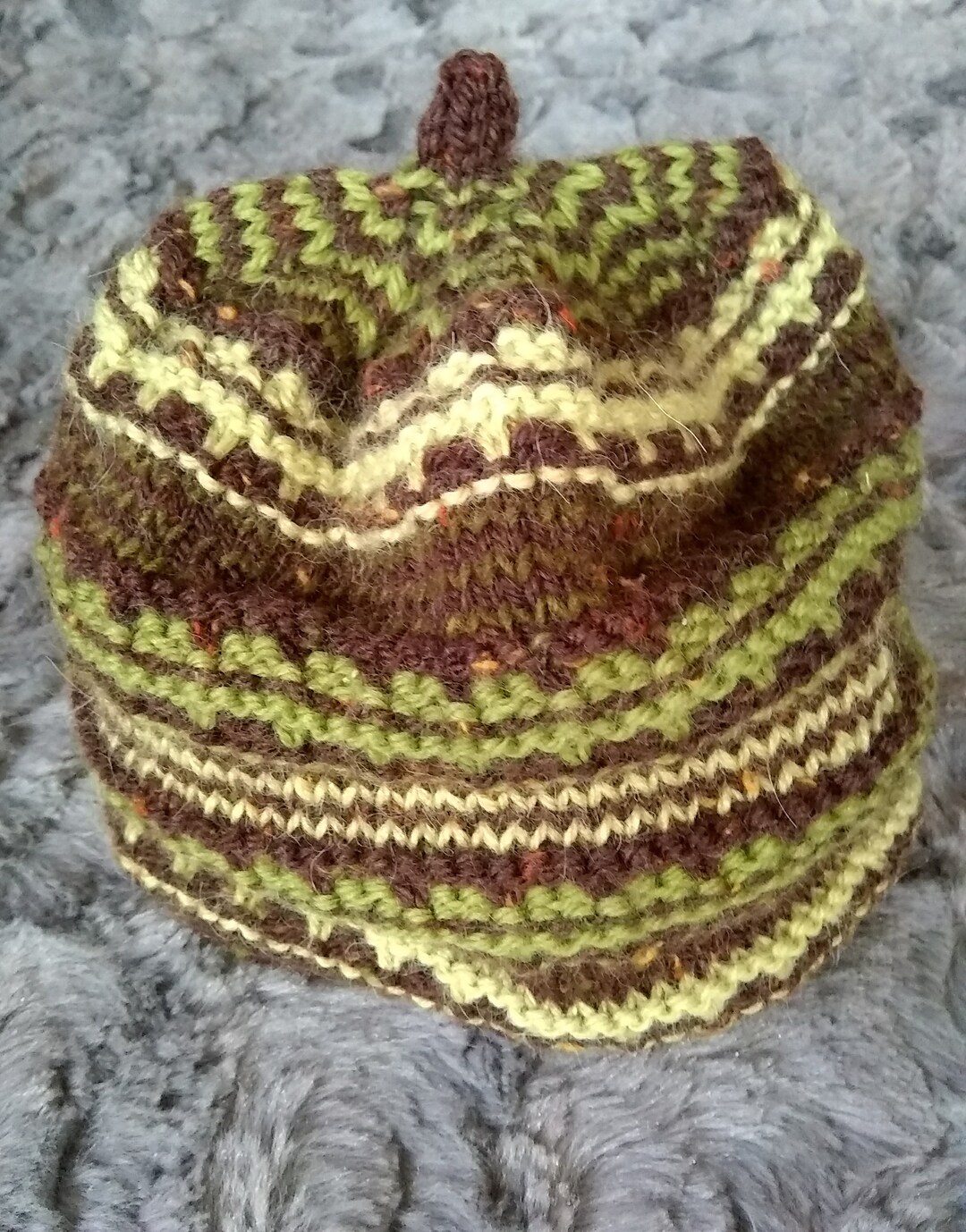 Green and Brown Touque - Etsy