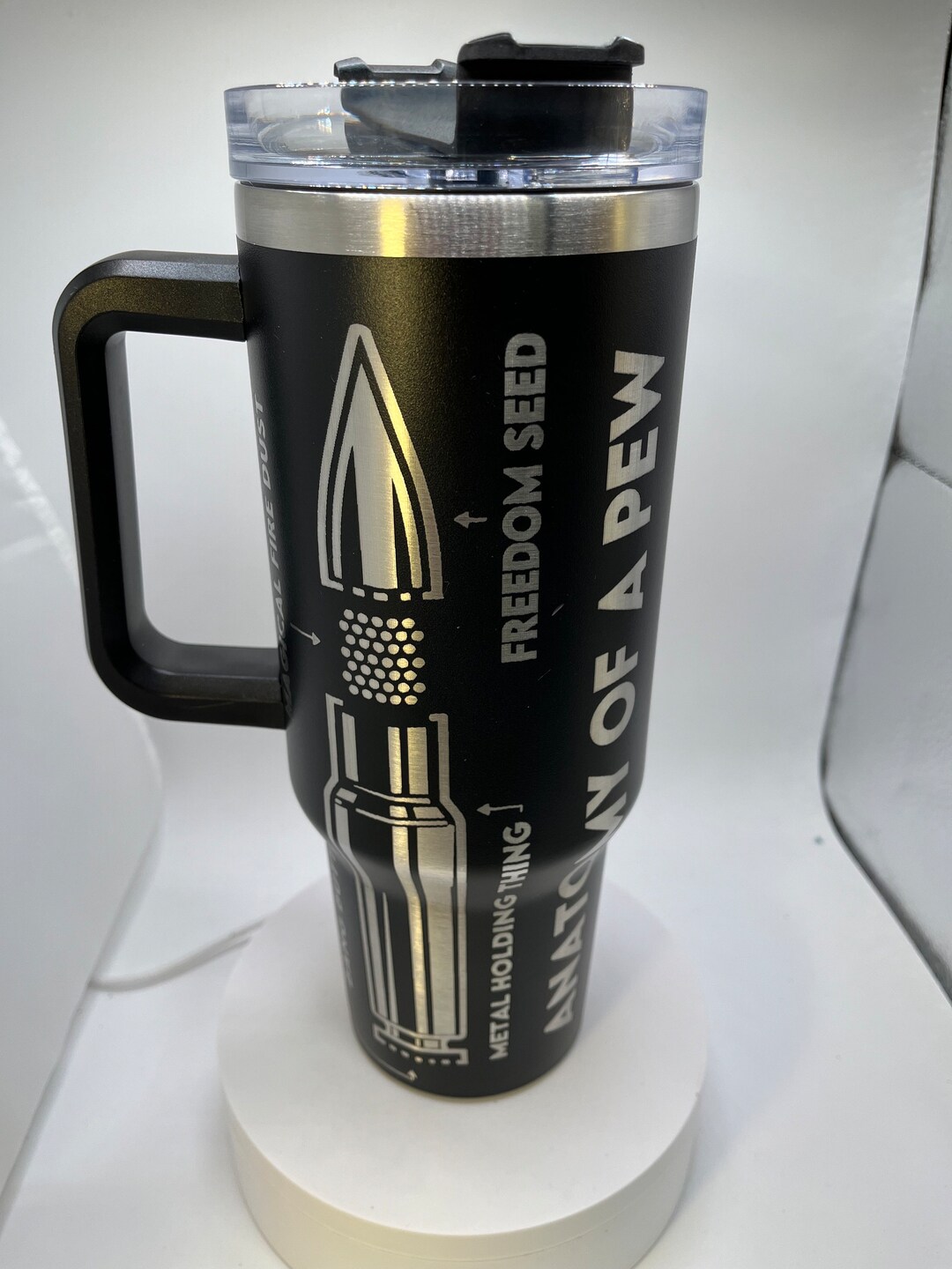 Bullet Anatomy Full Wrap Tumbler, Dupe 40oz Tumbler, Custom Engraving ...