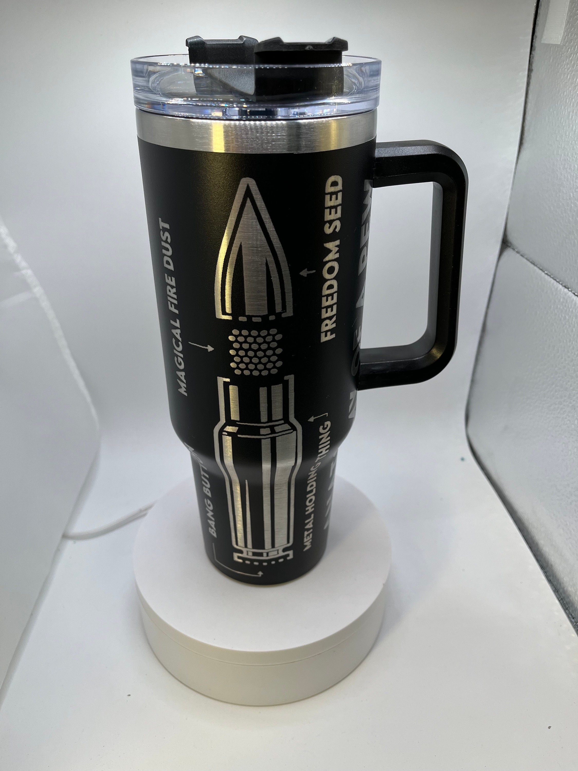 Bullet Anatomy Full Wrap Tumbler, Dupe 40oz Tumbler, Custom Engraving ...