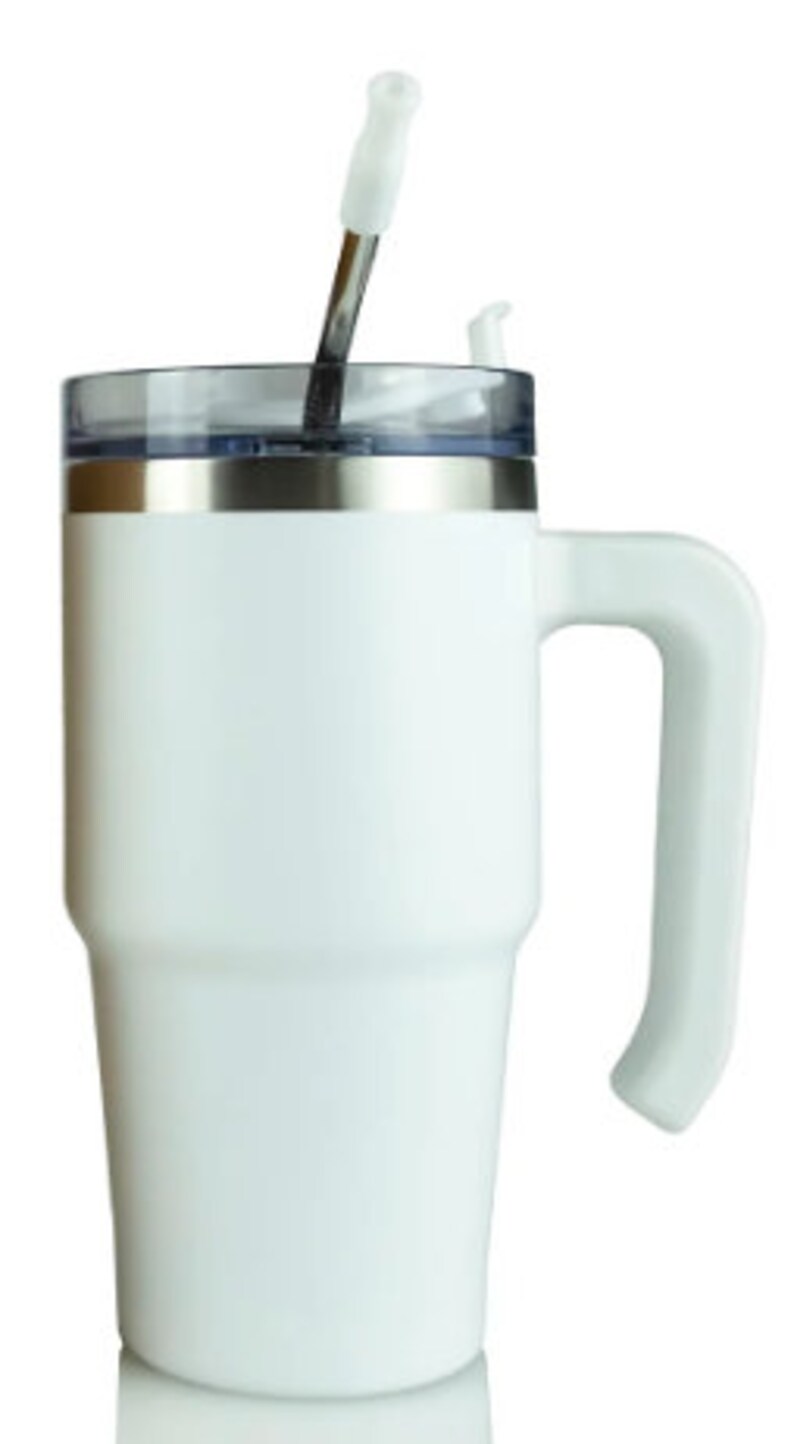 Personalized 20oz Tumbler With Handle, ADD YOUR LOGO, Laser Engraved ...