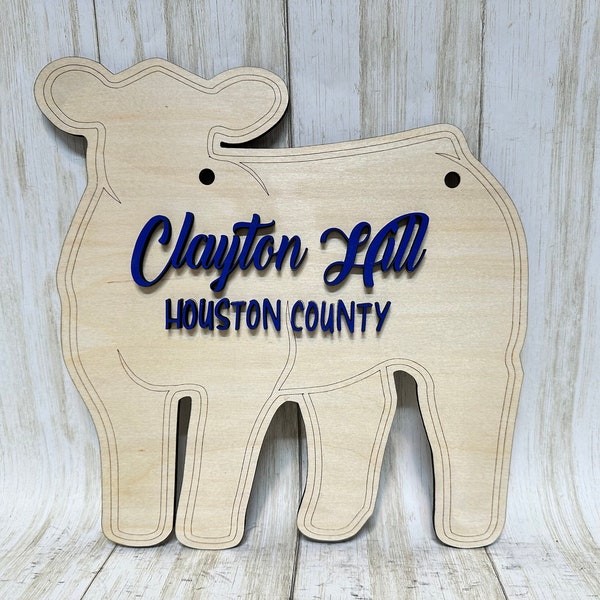 Personalized Cattle Show Signs - Etsy UK