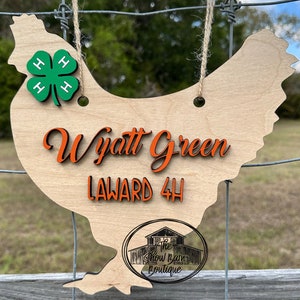 Show Chicken Pen Sign, Show Poultry Sign, Custom Chicken Coop Sign ...