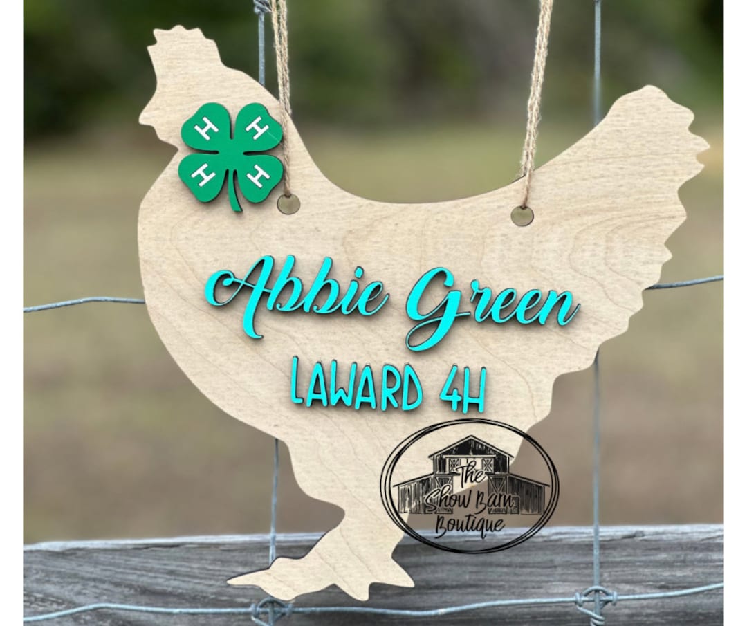 Show Chicken Pen Sign, Show Poultry Sign, Custom Chicken Coop Sign ...