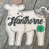 Stall Sign | Custom Livestock Sign| Show Animal Stall Sign | 4H Stall ...