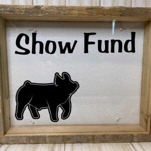Show Pig, Show Hog Gift, Show Fund Box, Livestock Show, Personalized ...