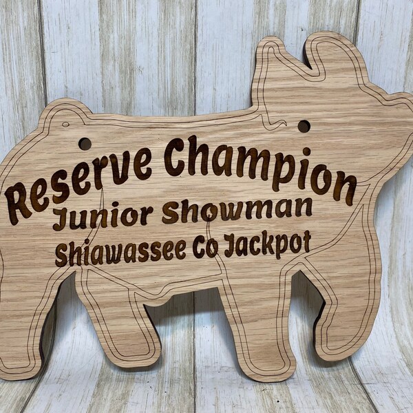 Personalized Livestock Award Pigs - Etsy