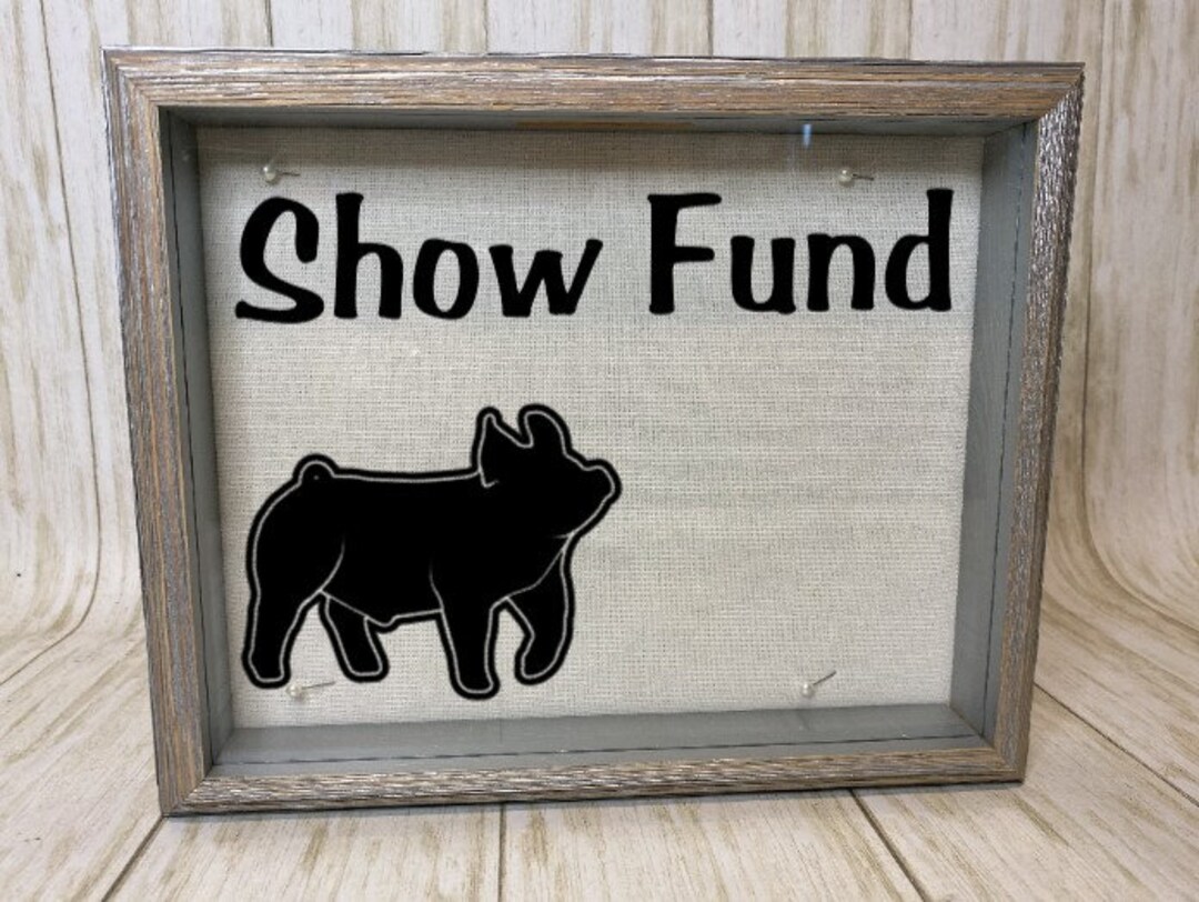 Show Pig, Show Hog Gift, Show Fund Box, Livestock Show, Personalized ...