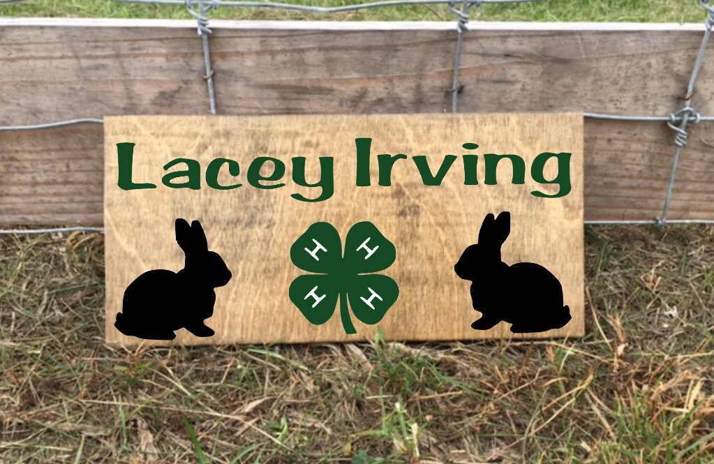 Show Rabbit Sign 4H Rabbit Show Rabbit Show Rabbit Sign | Etsy
