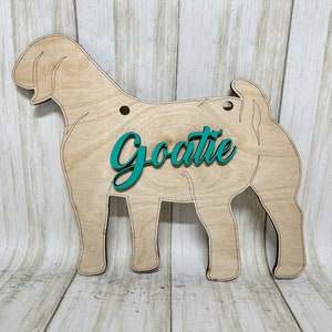 Show Goat Pen Sign Wood Livestock Show Sign With 3D Raised - Etsy