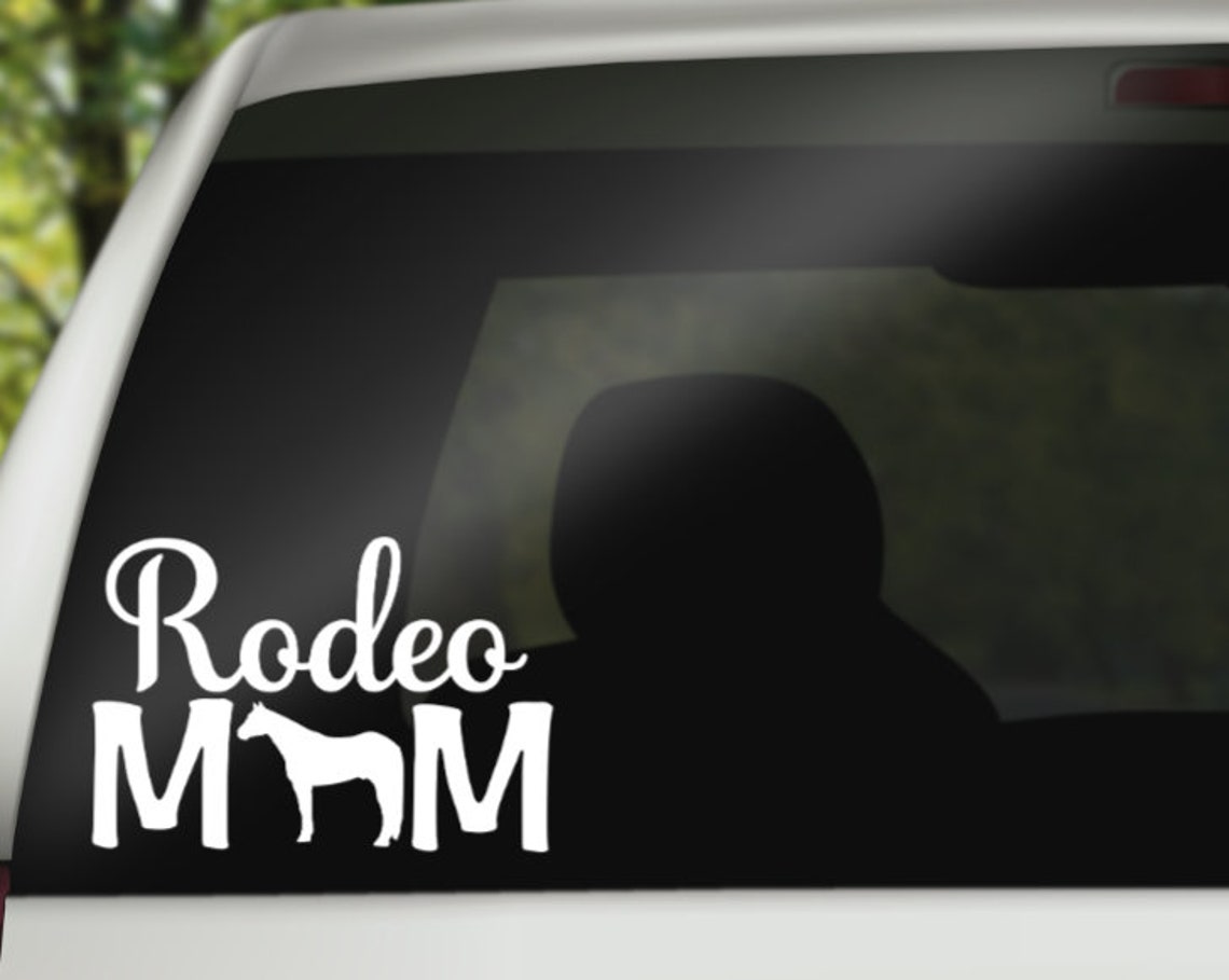 Rodeo Mom Decal Barrel Racer Mom Rodeo Decal Bull Rider | Etsy