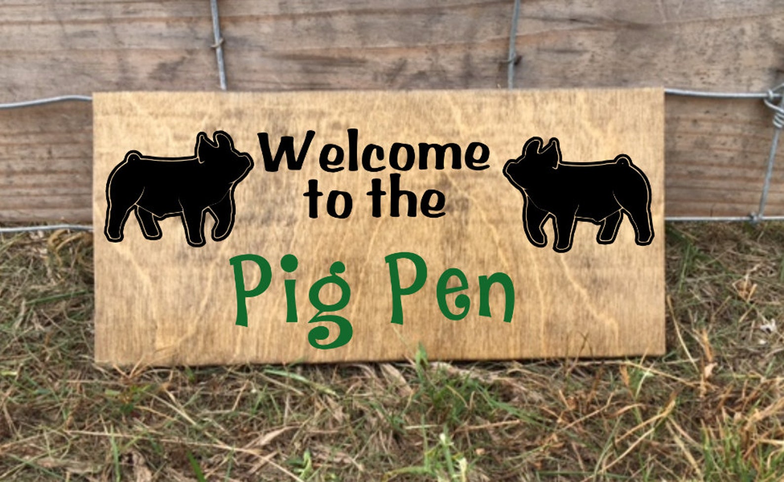 Show Pig Sign Pig Pen Sign Welcome to the Pig Pen Sign 4H | Etsy