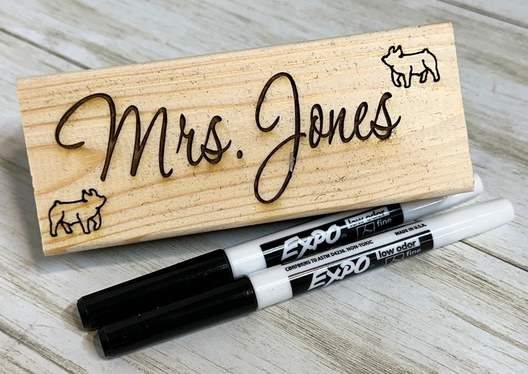 Show Pig Custom Engraved Eraser Gift Set, Personalized Ag Teacher ...