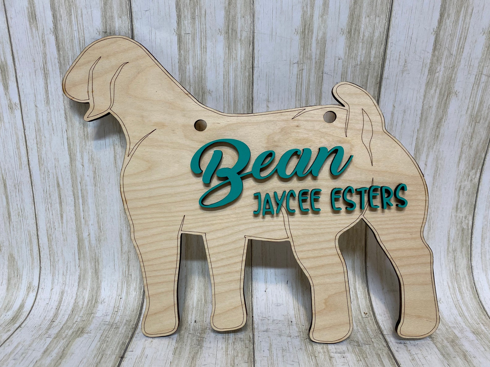 Show Goat Pen Sign Wood Livestock Show Sign With 3D Raised - Etsy
