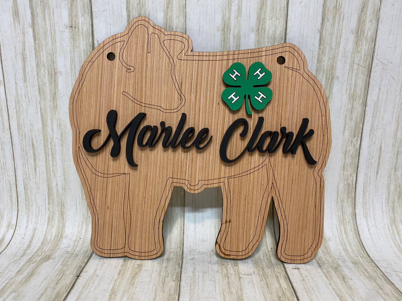 Show Steer Stall Sign Wood Livestock Show Sign With 3D Raised - Etsy