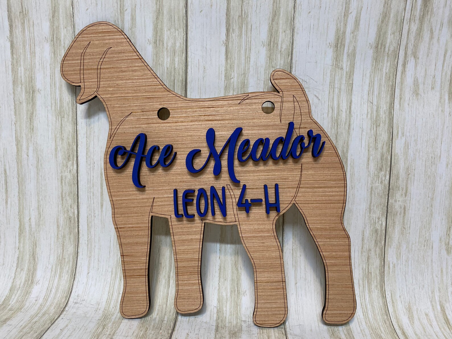 Show Goat Pen Sign Wood Livestock Show Sign With 3D Raised - Etsy