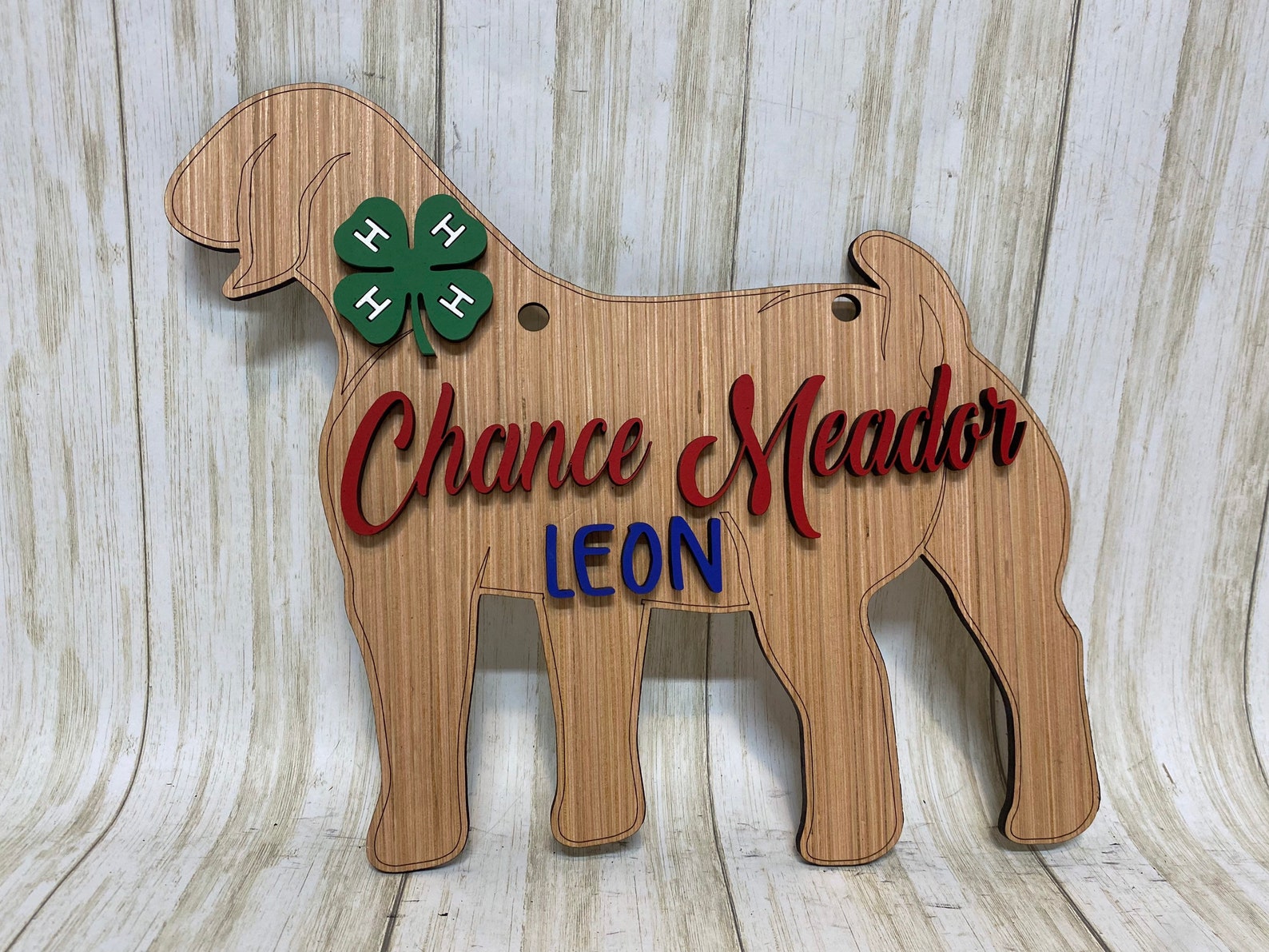 Show Goat Pen Sign Wood Livestock Show Sign With 3D Raised - Etsy
