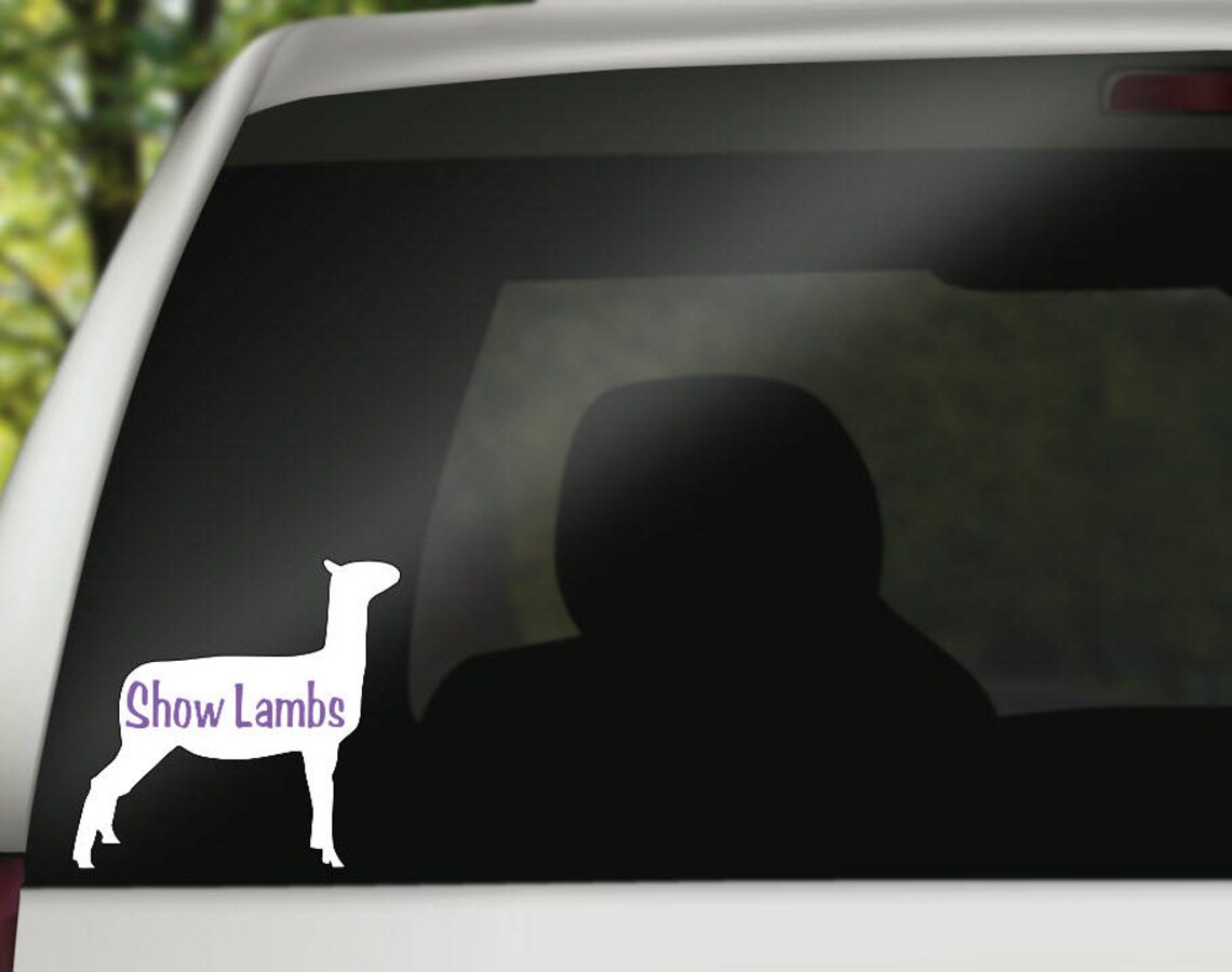 Show Lamb Show Lamb Decal Lamb Decal Personalized Lamb | Etsy