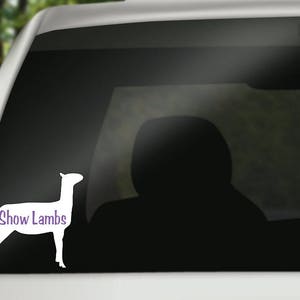 Show Lamb Show Lamb Decal Lamb Decal Personalized Lamb - Etsy