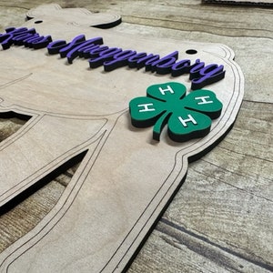 Show Steer Stall Sign, Wood Livestock Show Sign With 3D Raised Letters ...